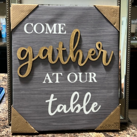 At Home | Accents | Come Gather At Our Table Home Decoration Sign ...